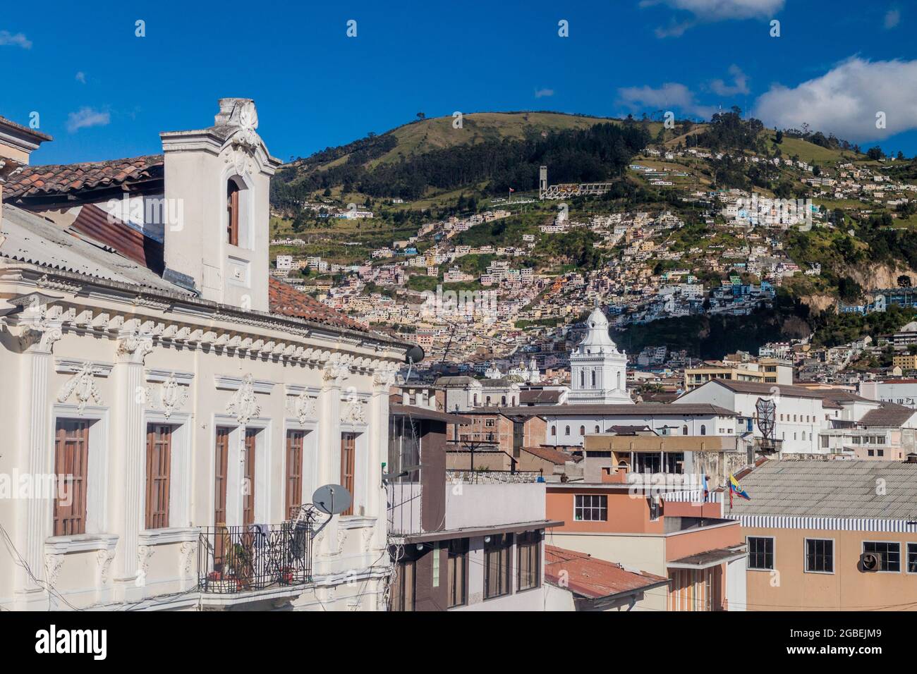VIew of Quito, Ecuador Stock Photo - Alamy