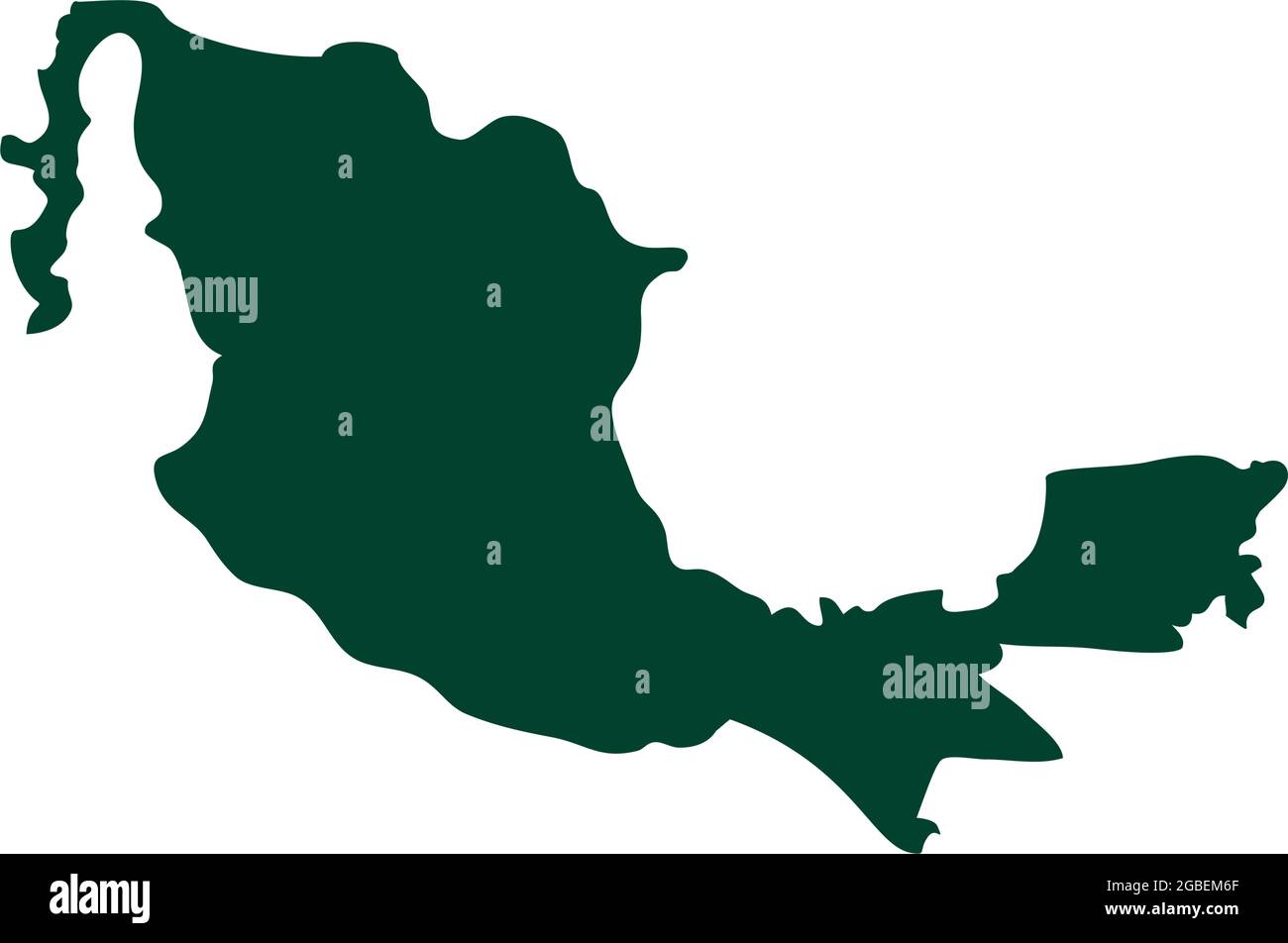 mexico map icon on white background Stock Vector Image & Art - Alamy