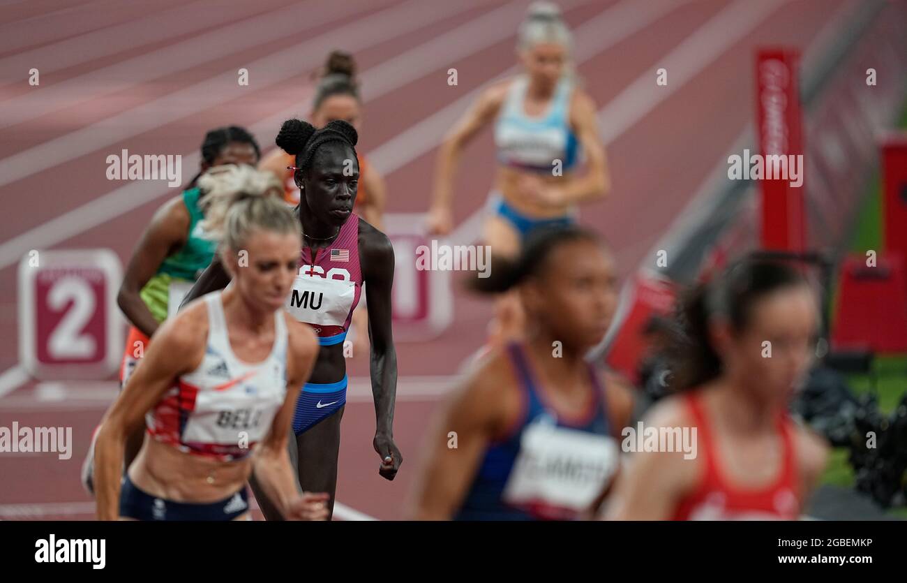 July 31, 2021: Athing Mu during 800 meter for women at the Tokyo ...