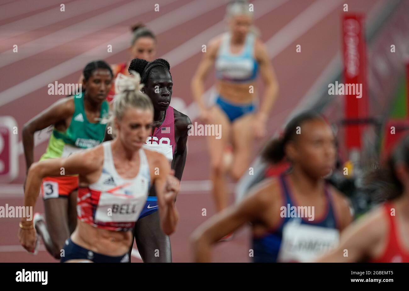 July 31, 2021: Athing Mu during 800 meter for women at the Tokyo ...