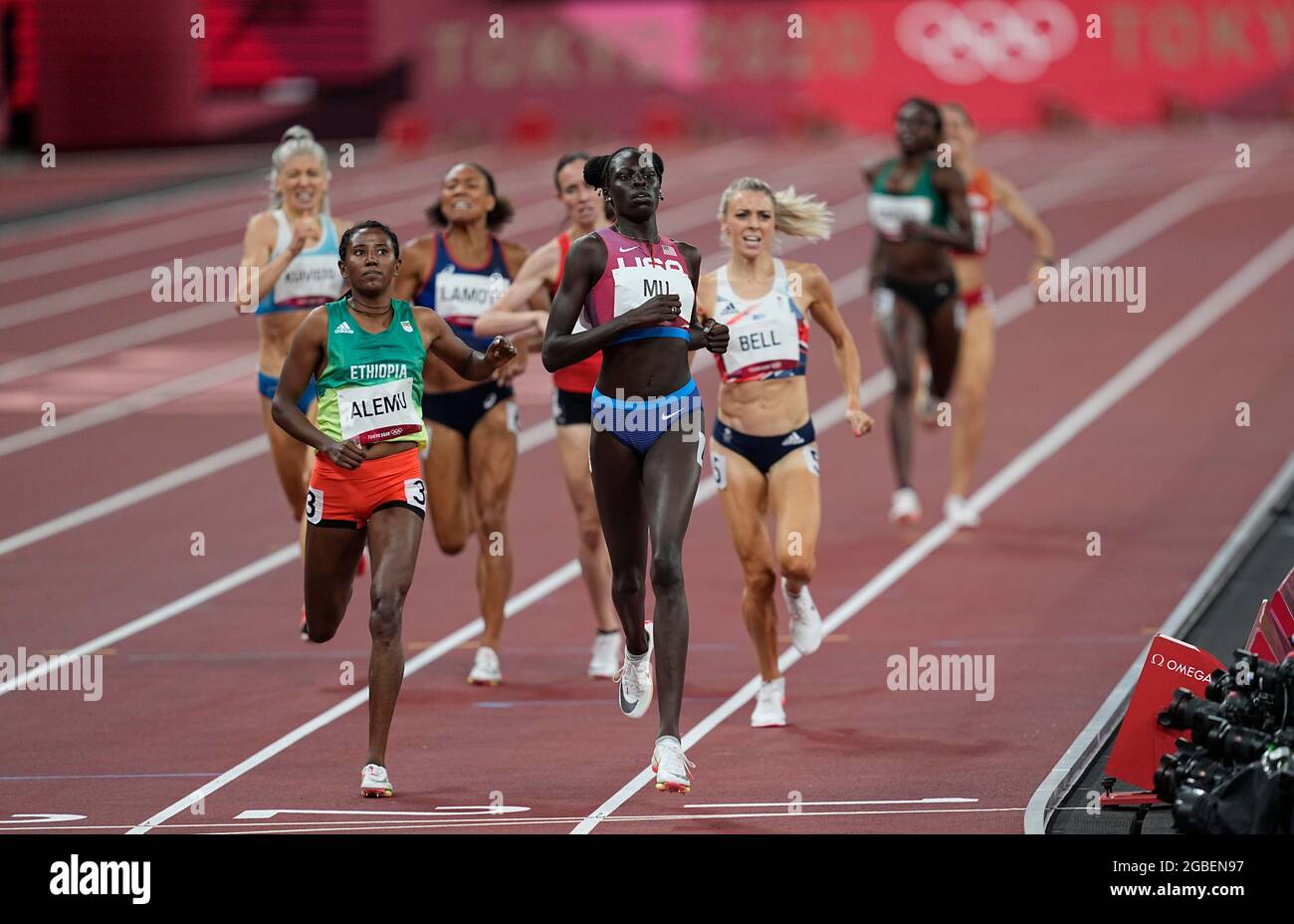 July 31, 2021: Athing Mu during 800 meter for women at the Tokyo ...