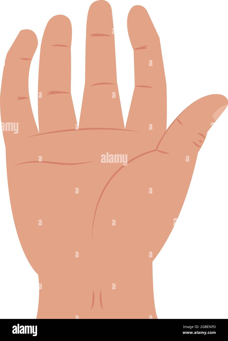 human hand icon on white background Stock Vector Image & Art - Alamy