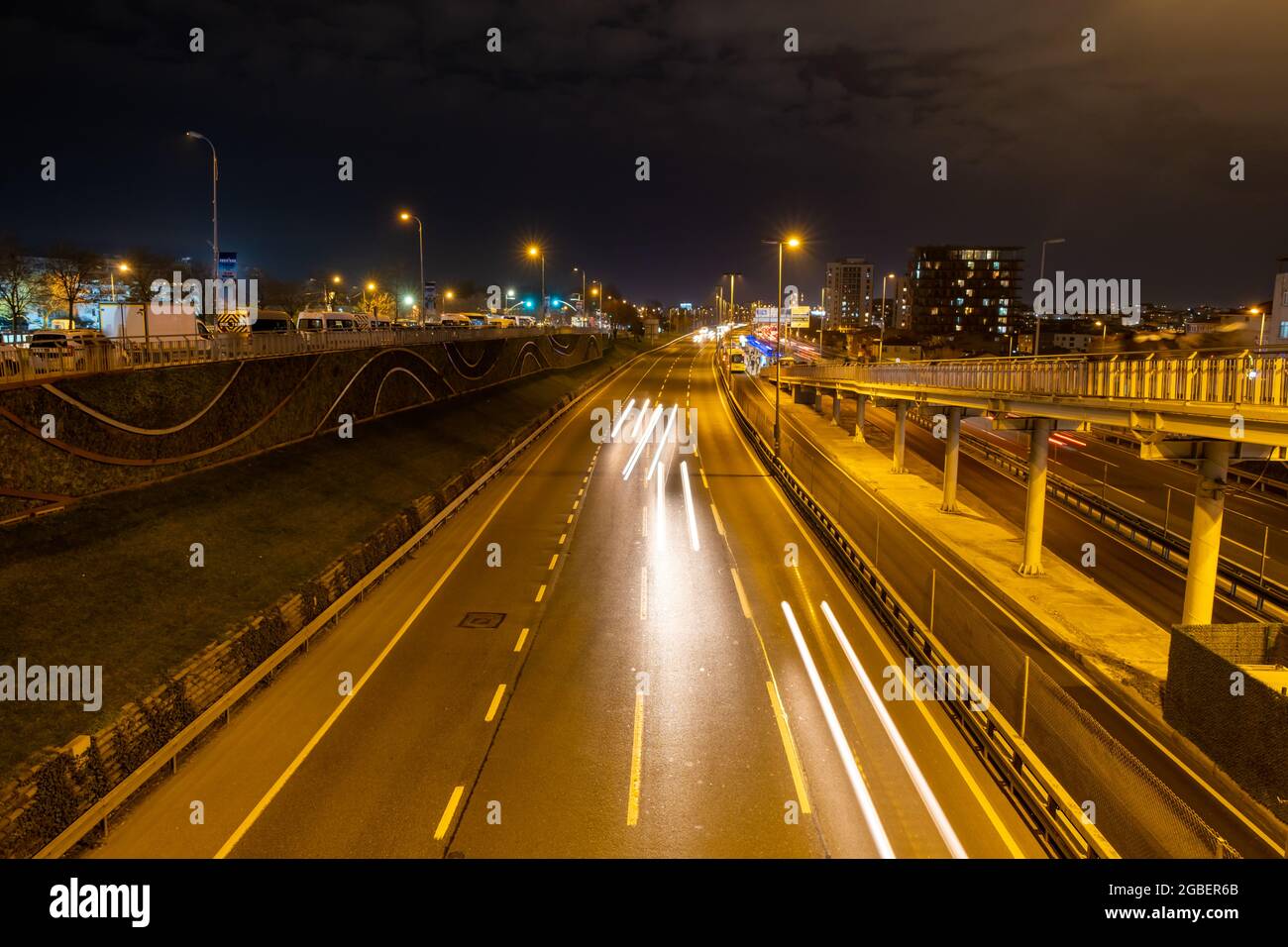 Long exposure road hi-res stock photography and images - Alamy