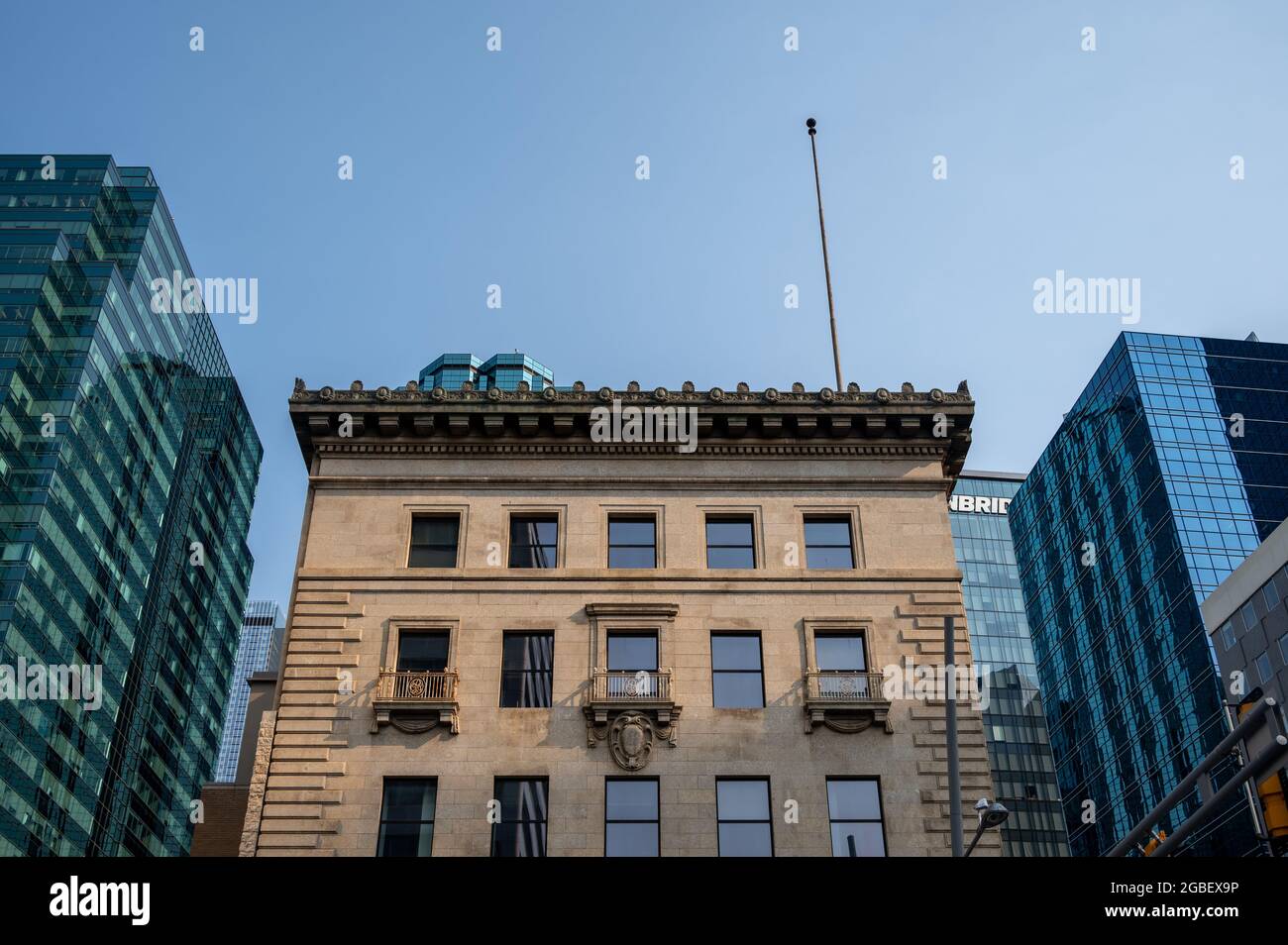 Edmonton, Alberta - July 30, 2021: view of a historic building in ...