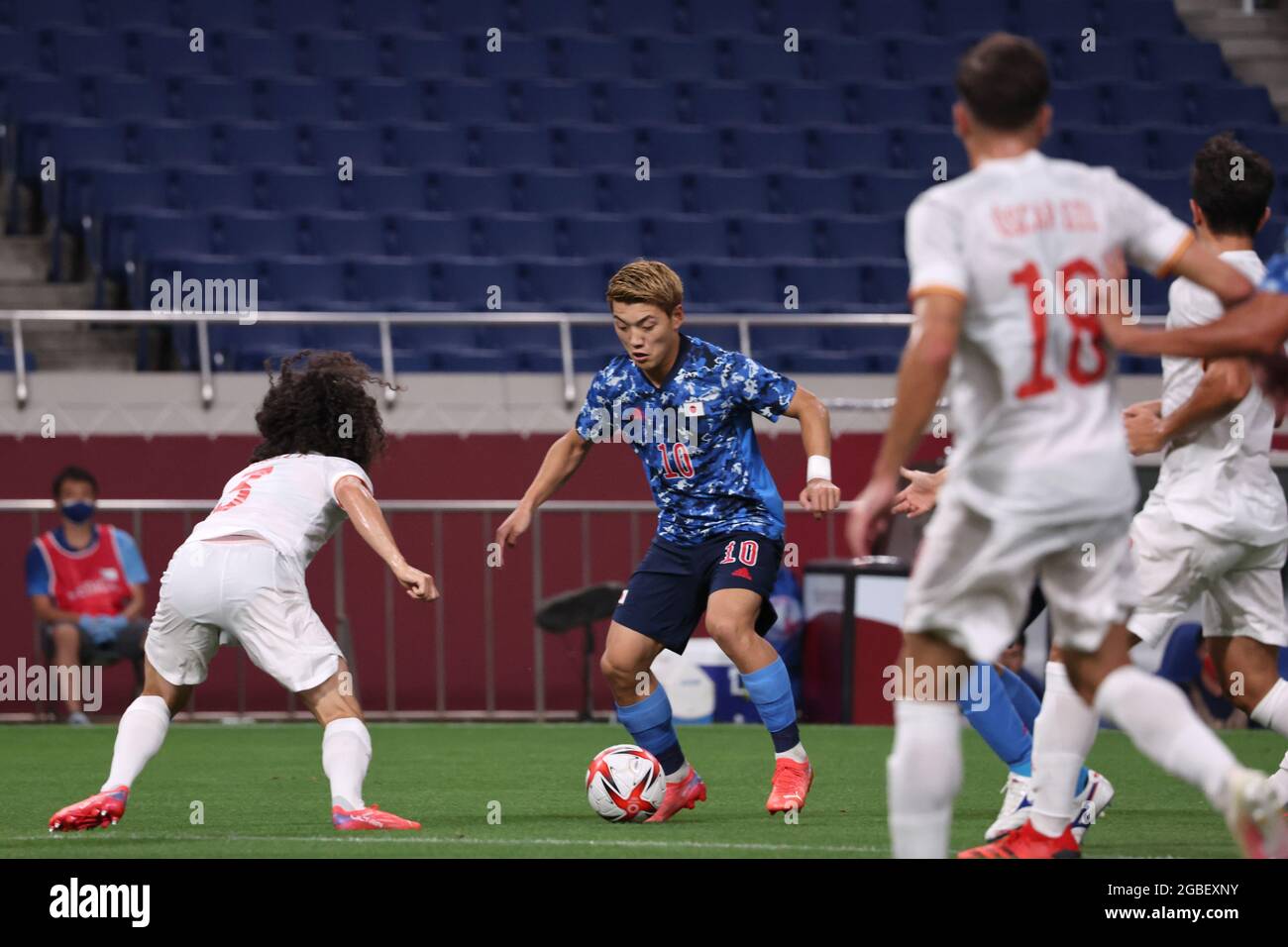 Saitama, Japan. 3rd Aug, 2021. Ritsu Doan (JPN) Football/Soccer : Men's Semi-Final A match ...