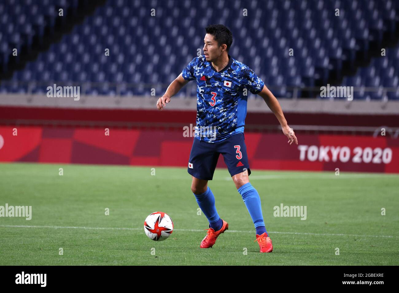 Saitama, Japan. 3rd Aug, 2021. Yuta Nakayama (JPN) Football/Soccer : Men's Semi-Final A match ...