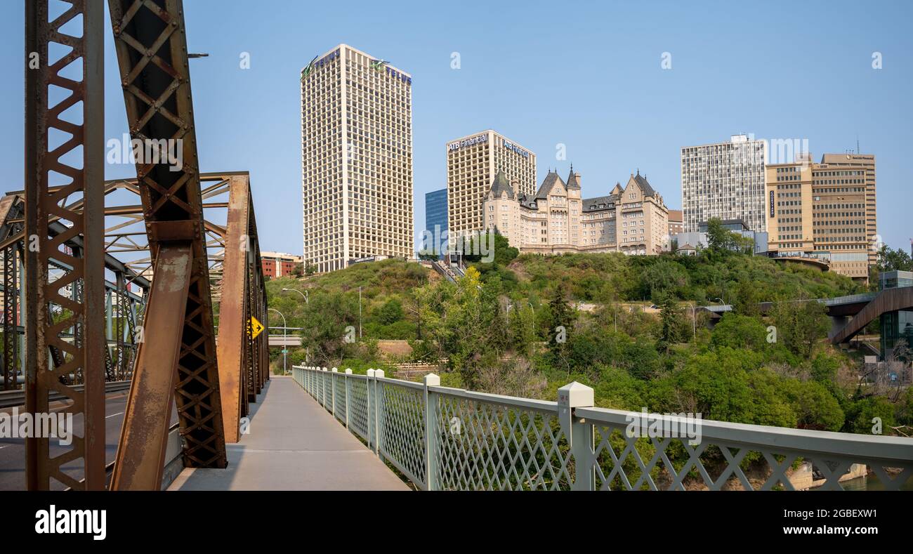 Edmonton, Alberta - July 30, 2021: View of the Hotel Macdonald in ...