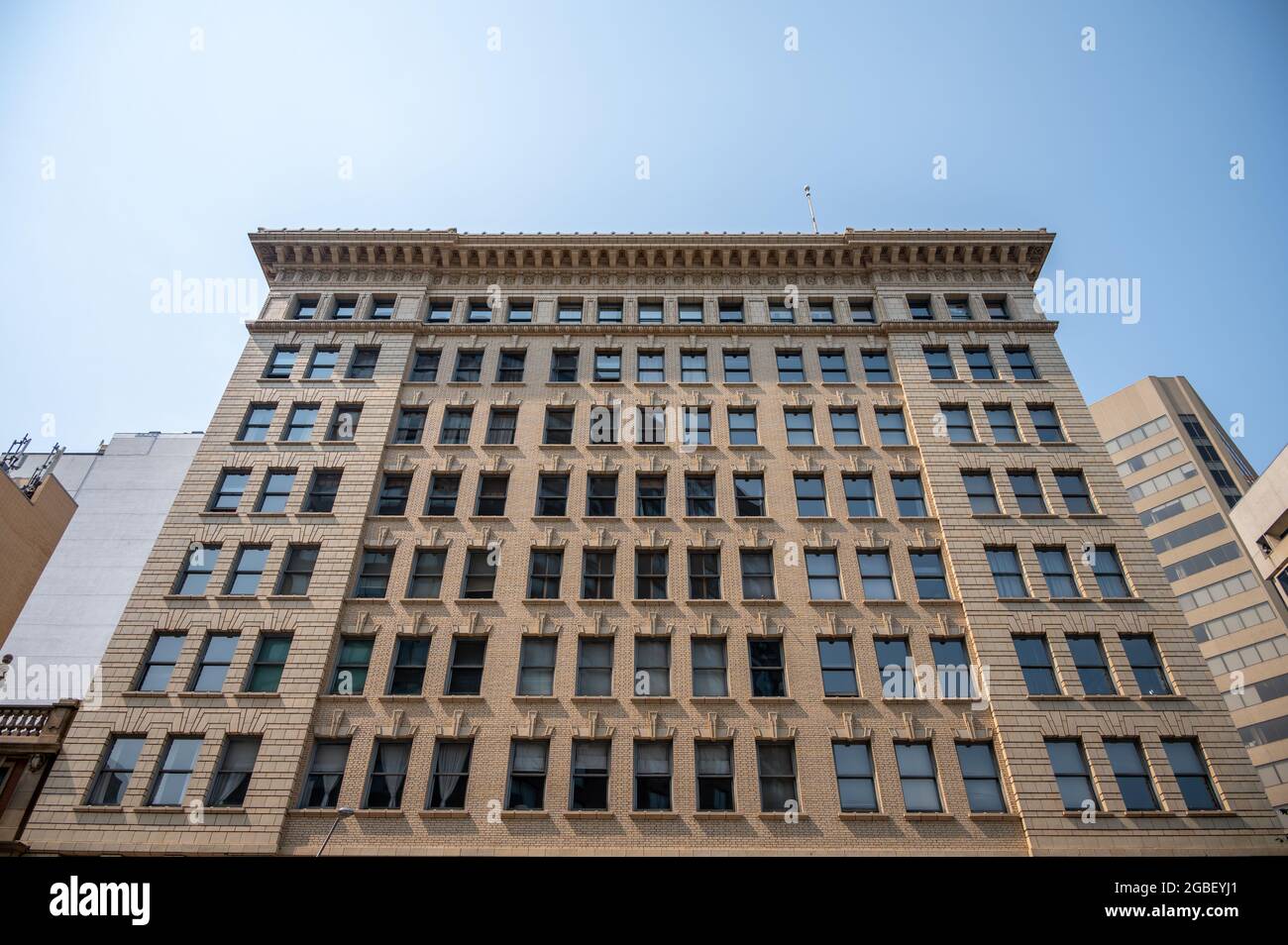 Edmonton, Alberta - July 30, 2021: Looking up view of Edmonton's ...