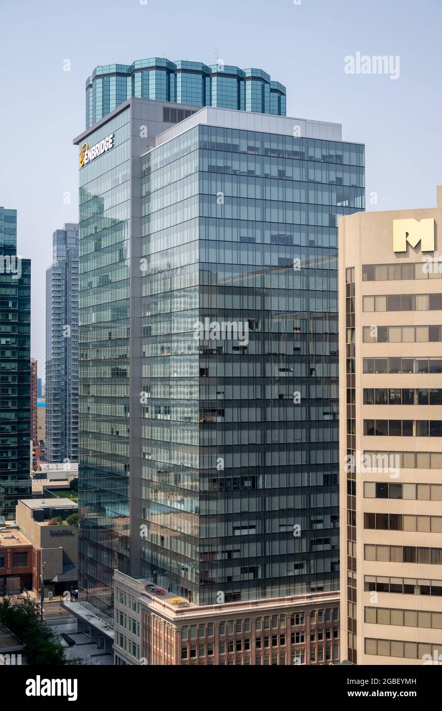 Canada alberta canada edmonton enbridge building hi-res stock ...