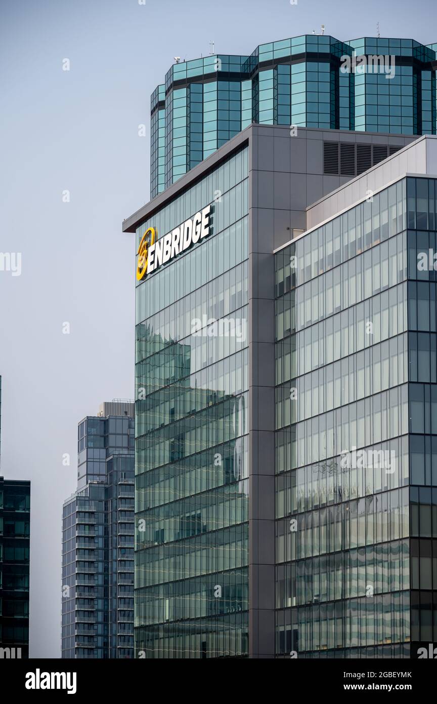 Canada alberta canada edmonton enbridge building hi-res stock ...