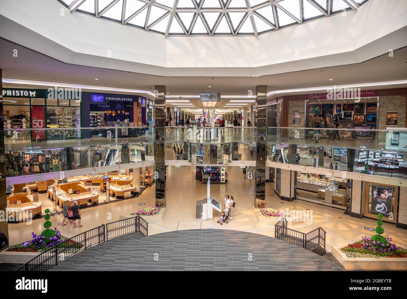 Edmonton, Alberta - August 1, 2021: Inside the West Edmonton Mall which ...