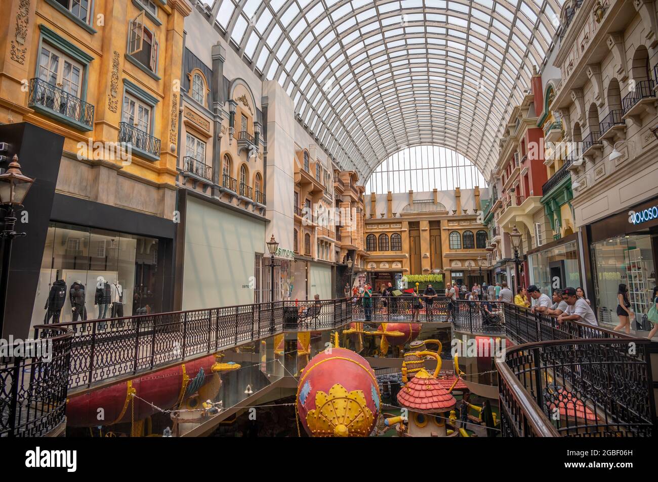 Edmonton, Alberta - August 1, 2021: Inside the West Edmonton Mall which ...