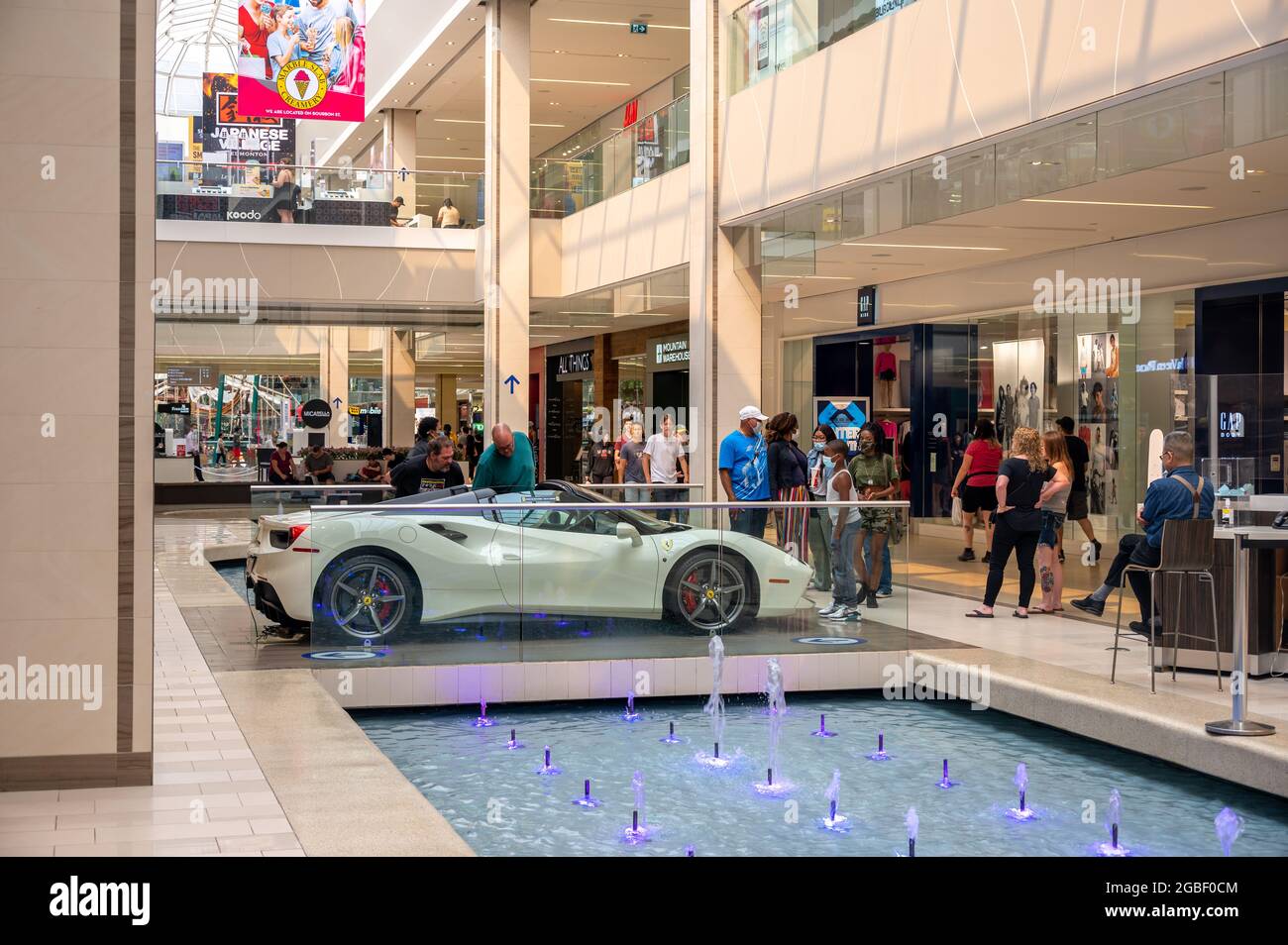 Edmonton, Alberta - August 1, 2021: Inside the West Edmonton Mall which ...