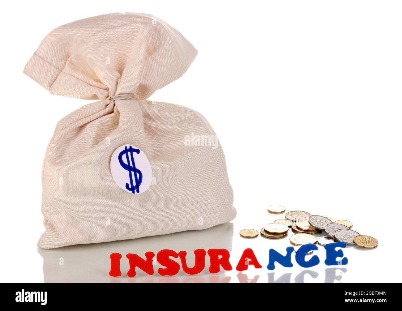 concept insurance isolated on white Stock Photo - Alamy