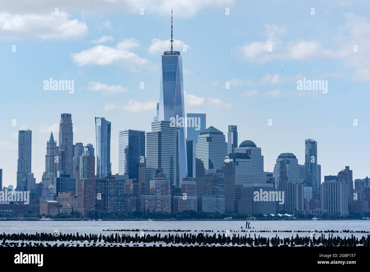 New York, NY - USA - July 30, 2021: a horizontal view of Lower ...