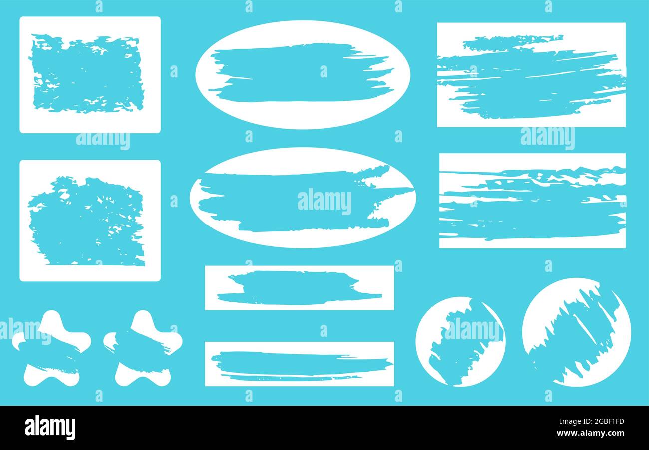 Scratch card game win shape set icons isolated on blue background ...