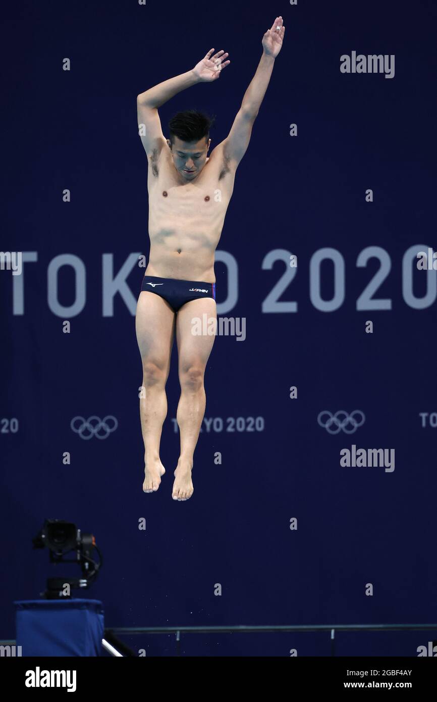 Tokyo, Japan. 3rd Aug, 2021. Ken Terauchi (JPN) Diving : Men's 3m ...
