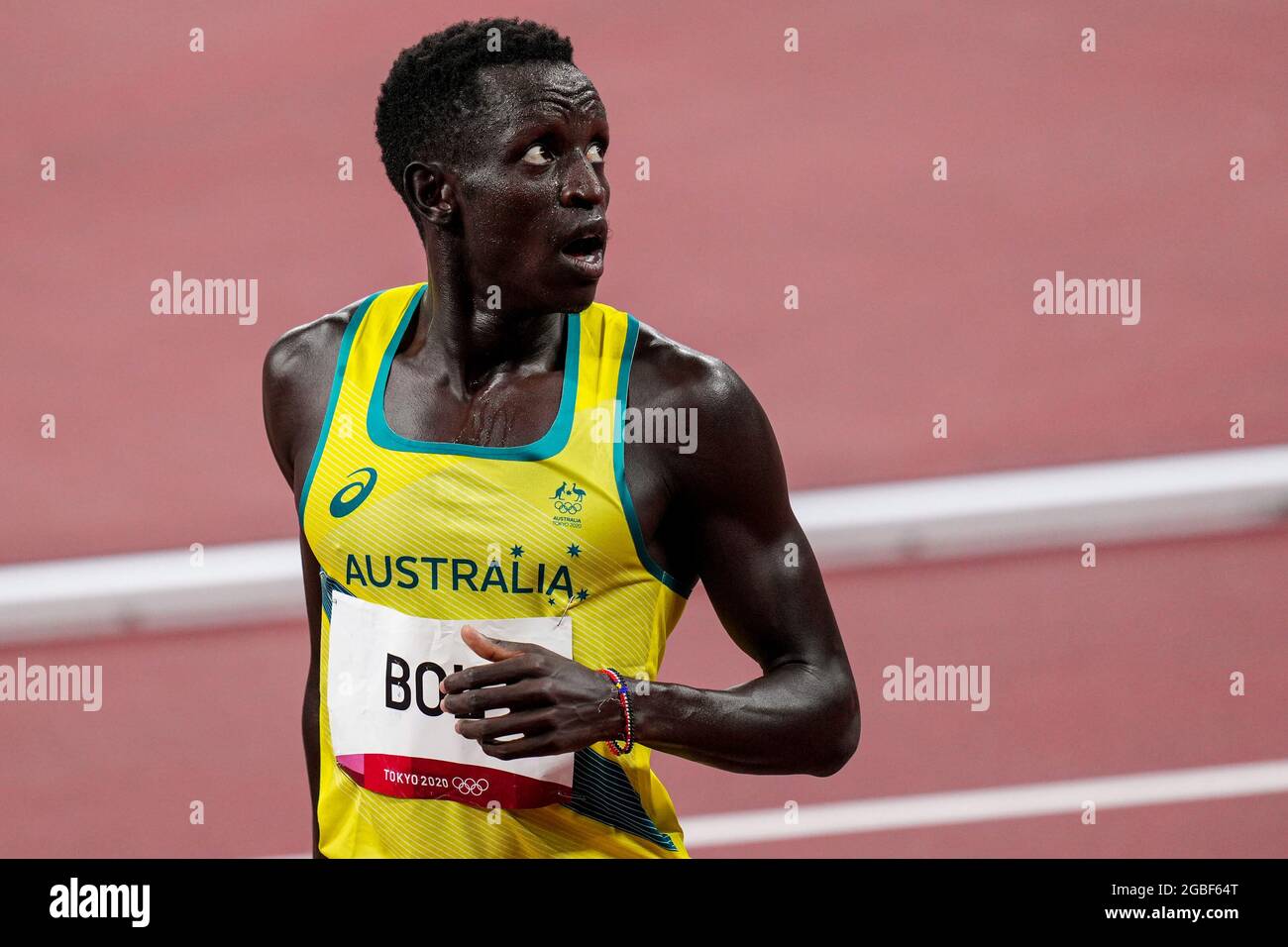 TOKYO, JAPAN - AUGUST 1: Peter Bol of Australia competing on Men's 800m ...