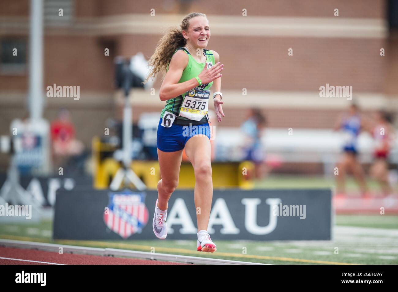 August 3, 2021: Addison Moore competes in the Girls 1500 Meter Run 13 ...