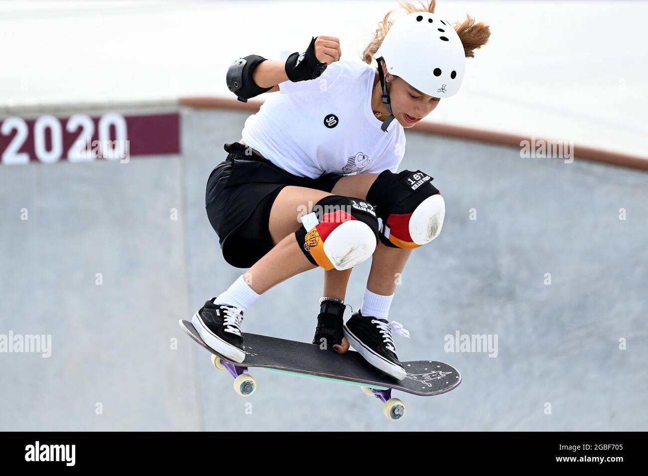 Tokio, Japan. 04th Aug, 2021. Skateboard: Olympics, preliminaries, park ...