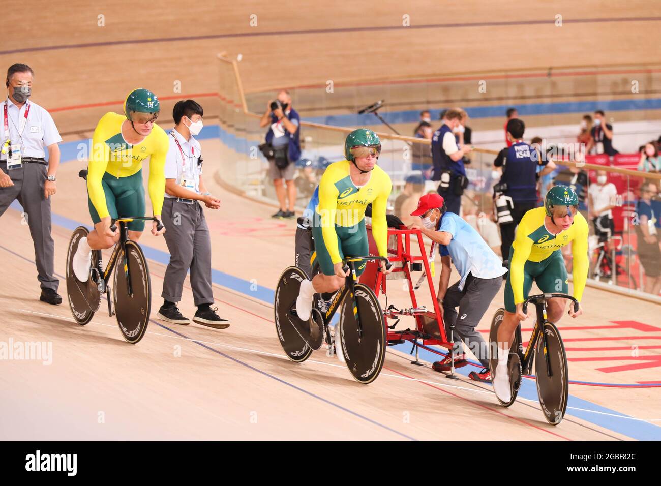 Shizuoka, Japan. 3rd Aug, 2021. Matthew Richardson (AUS), Nathan Hart ...