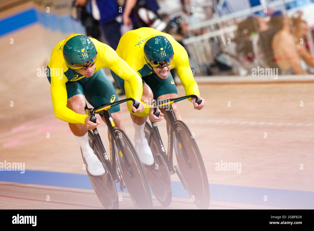 Shizuoka, Japan. 3rd Aug, 2021. Nathan Hart (AUS), Matthew Glaetzer ...