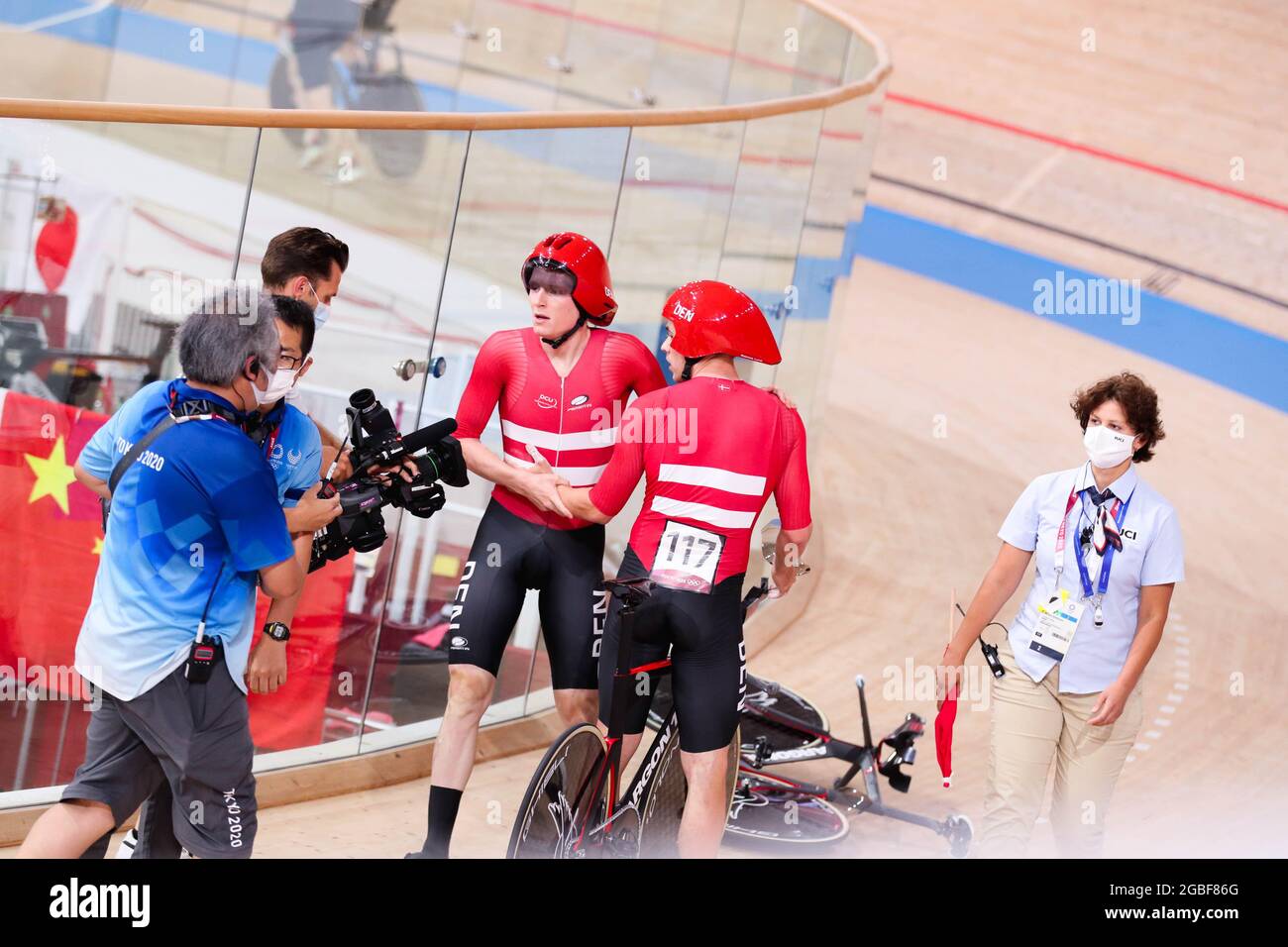 Shizuoka, Japan. 3rd Aug, 2021. Frederik Madsen (DEN), Rasmus Pedersen ...