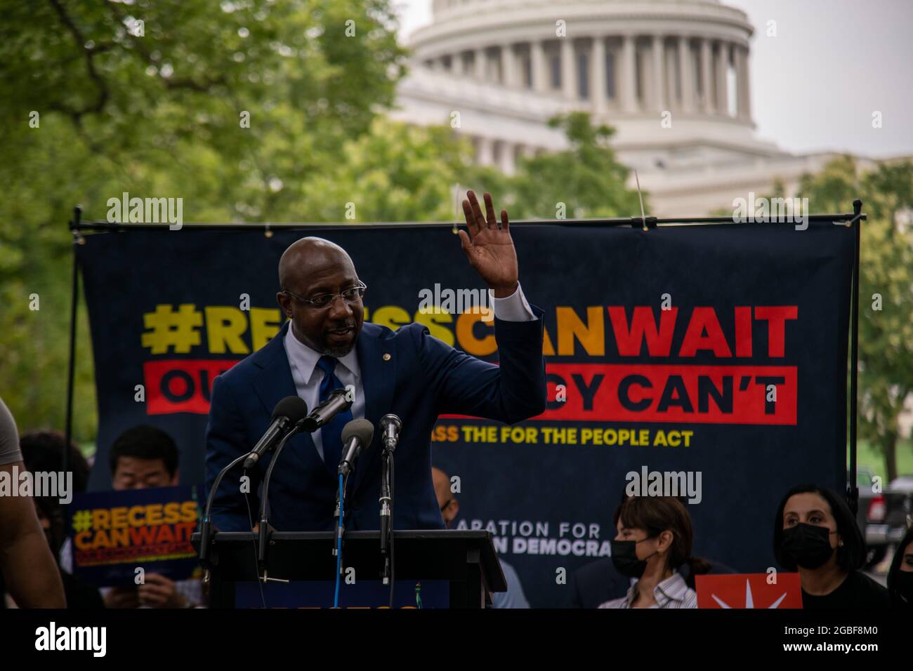 Raphael warnock rally hi-res stock photography and images - Alamy