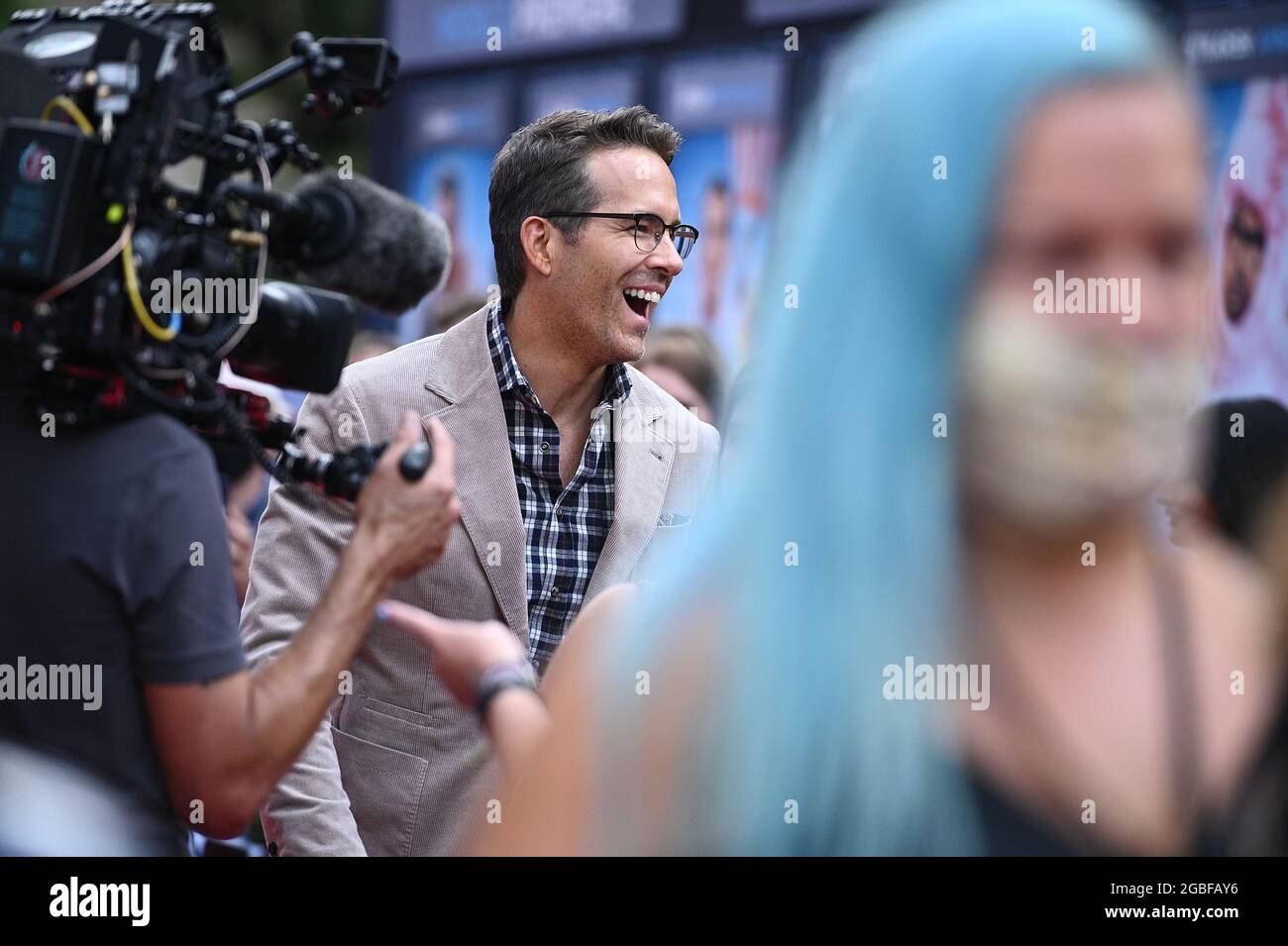 New York, US, 03/08/2021, Actor Ryan Reynold attends the "Free Guy" New ...