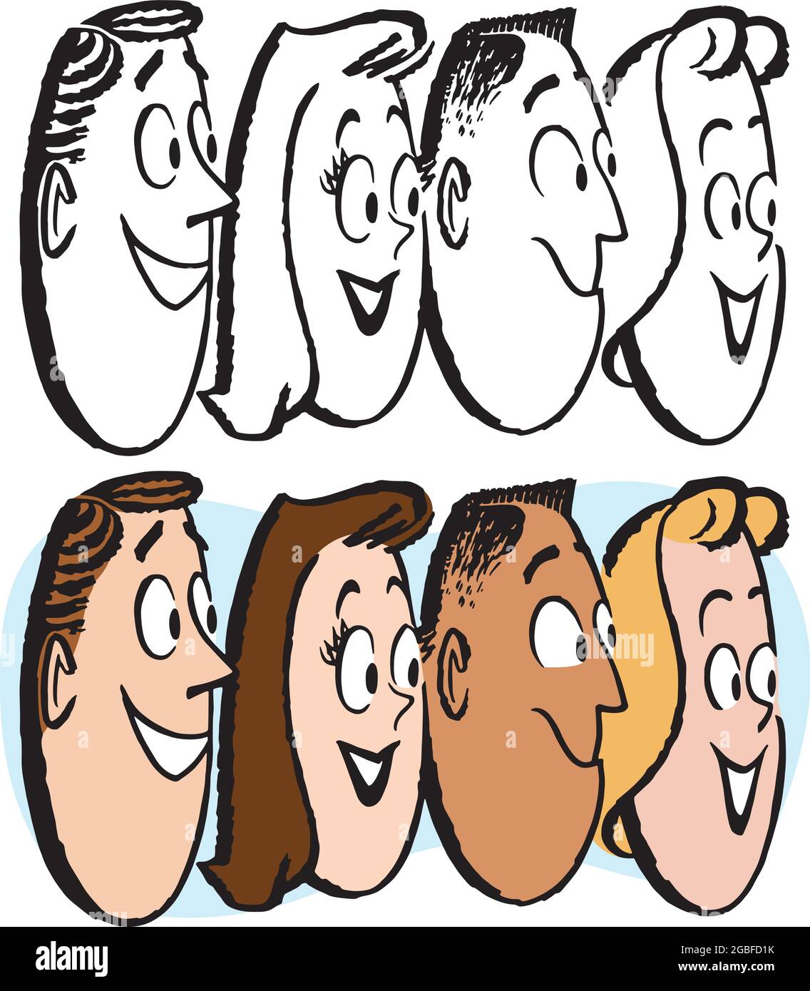 Cartoon people hi-res stock photography and images - Alamy