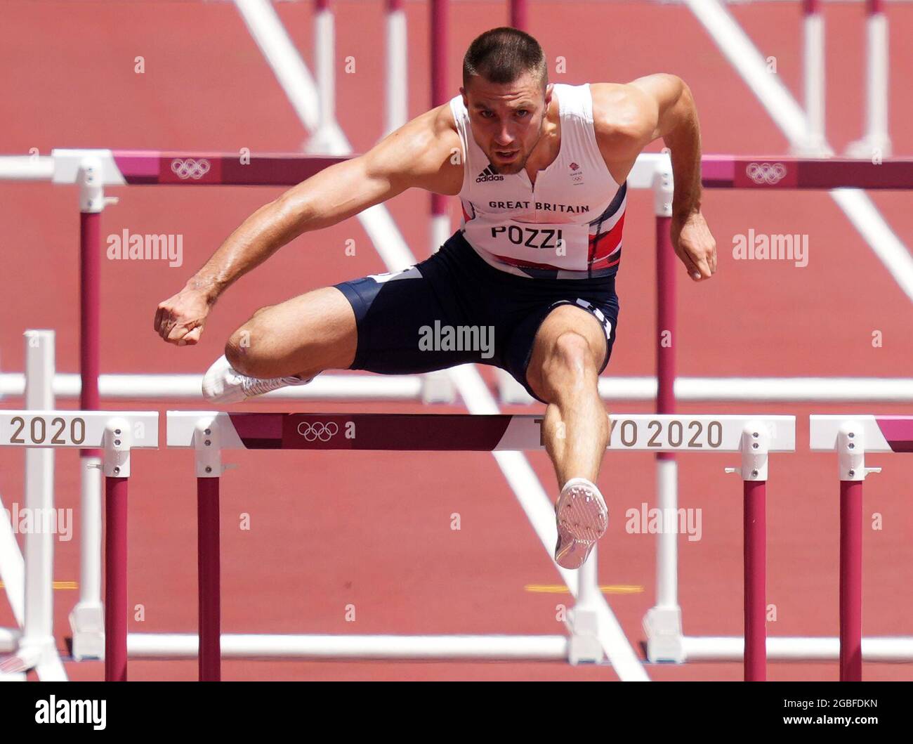 Great Britain's Andrew Pozzi during the Men's 110m Hurdles Semi Final ...