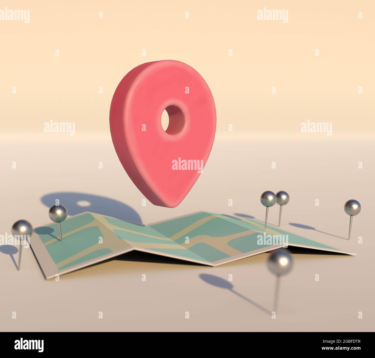 Map folded texture hi-res stock photography and images - Alamy