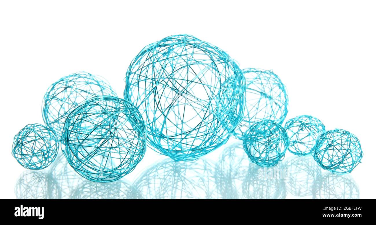beautiful decorative balls, isolated on white Stock Photo - Alamy
