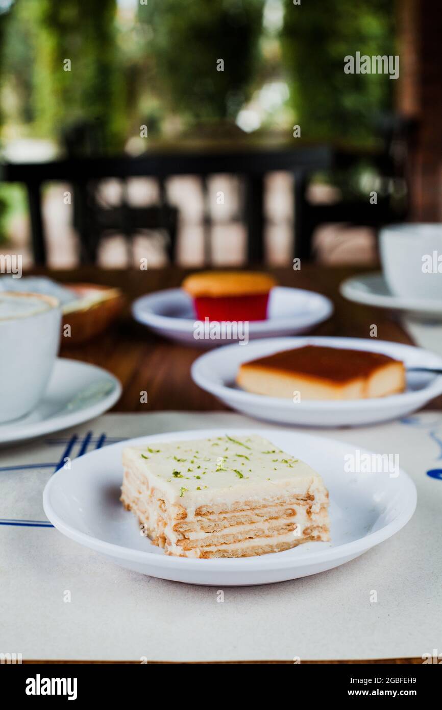 Carlota or lemon pie, mexican dessert in Mexico Stock Photo - Alamy