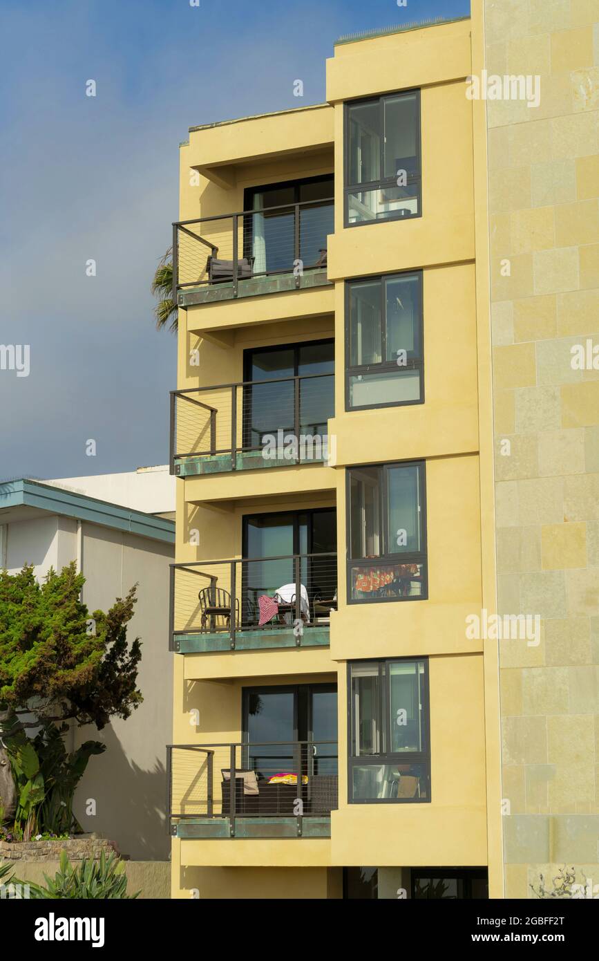Vertical shot of a modern residential building Stock Photo - Alamy