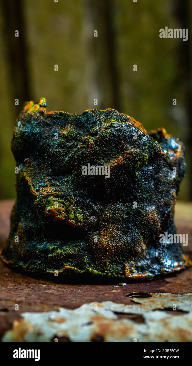 Beautiful artisan pot made from paper waste and concrete Stock Photo ...