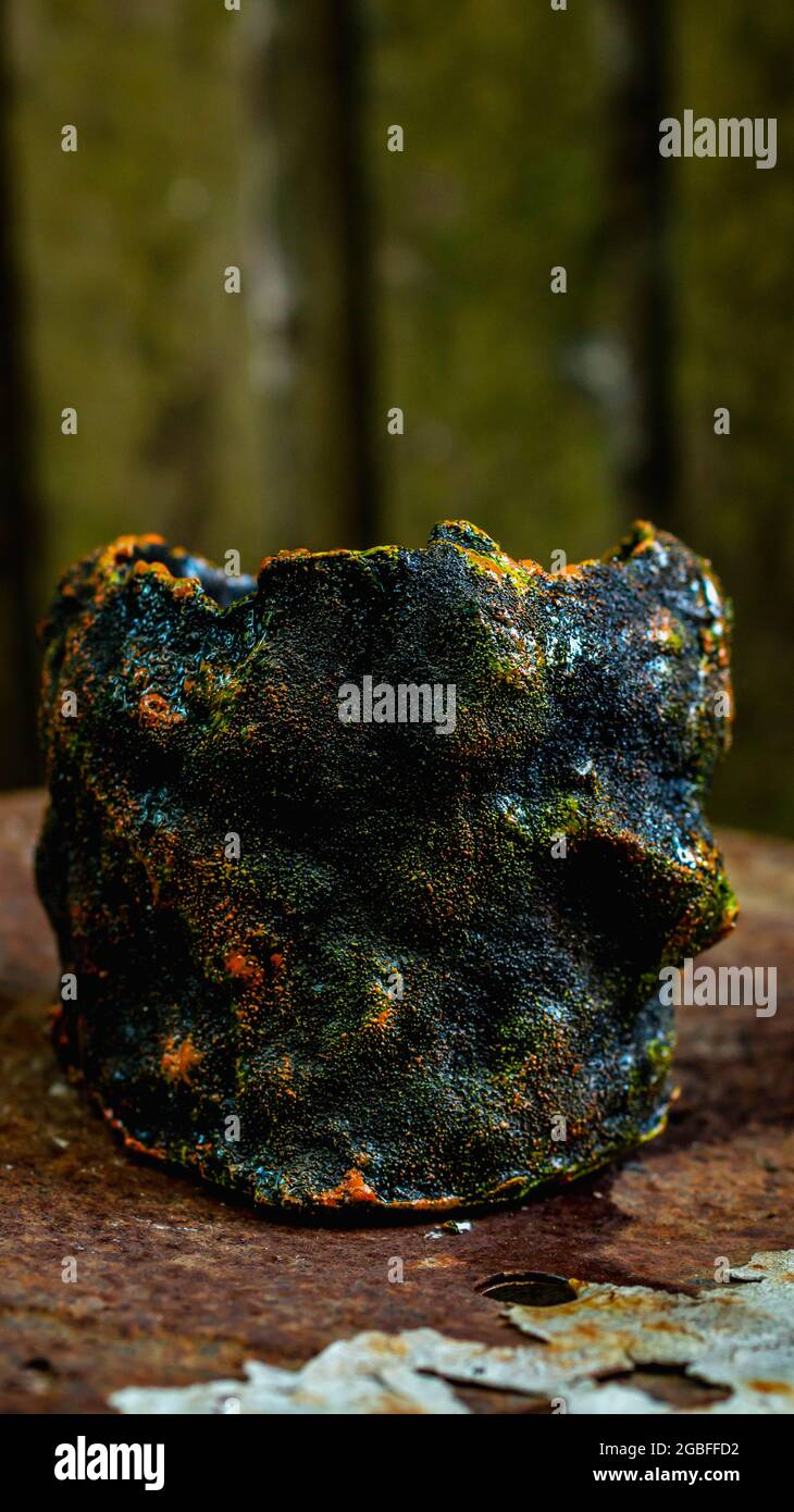 Beautiful artisan pot made from paper waste and concrete Stock Photo ...