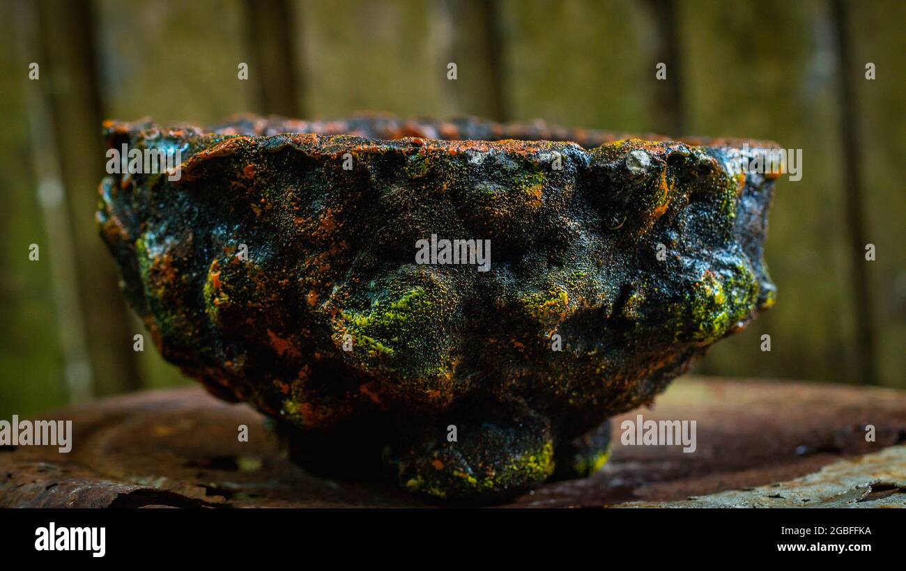 Beautiful artisan pot made from paper waste and concrete Stock Photo ...