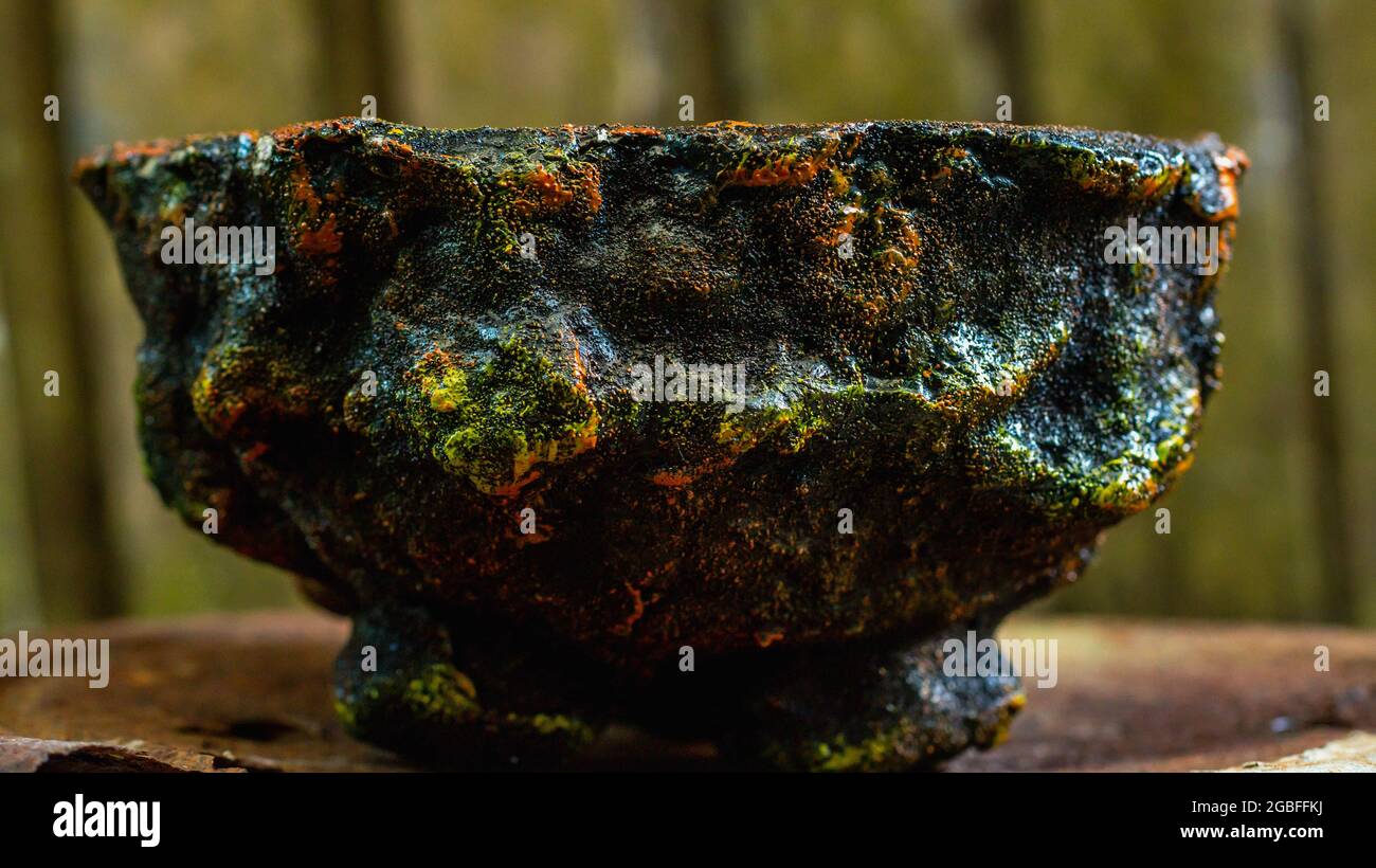 Beautiful artisan pot made from paper waste and concrete Stock Photo ...