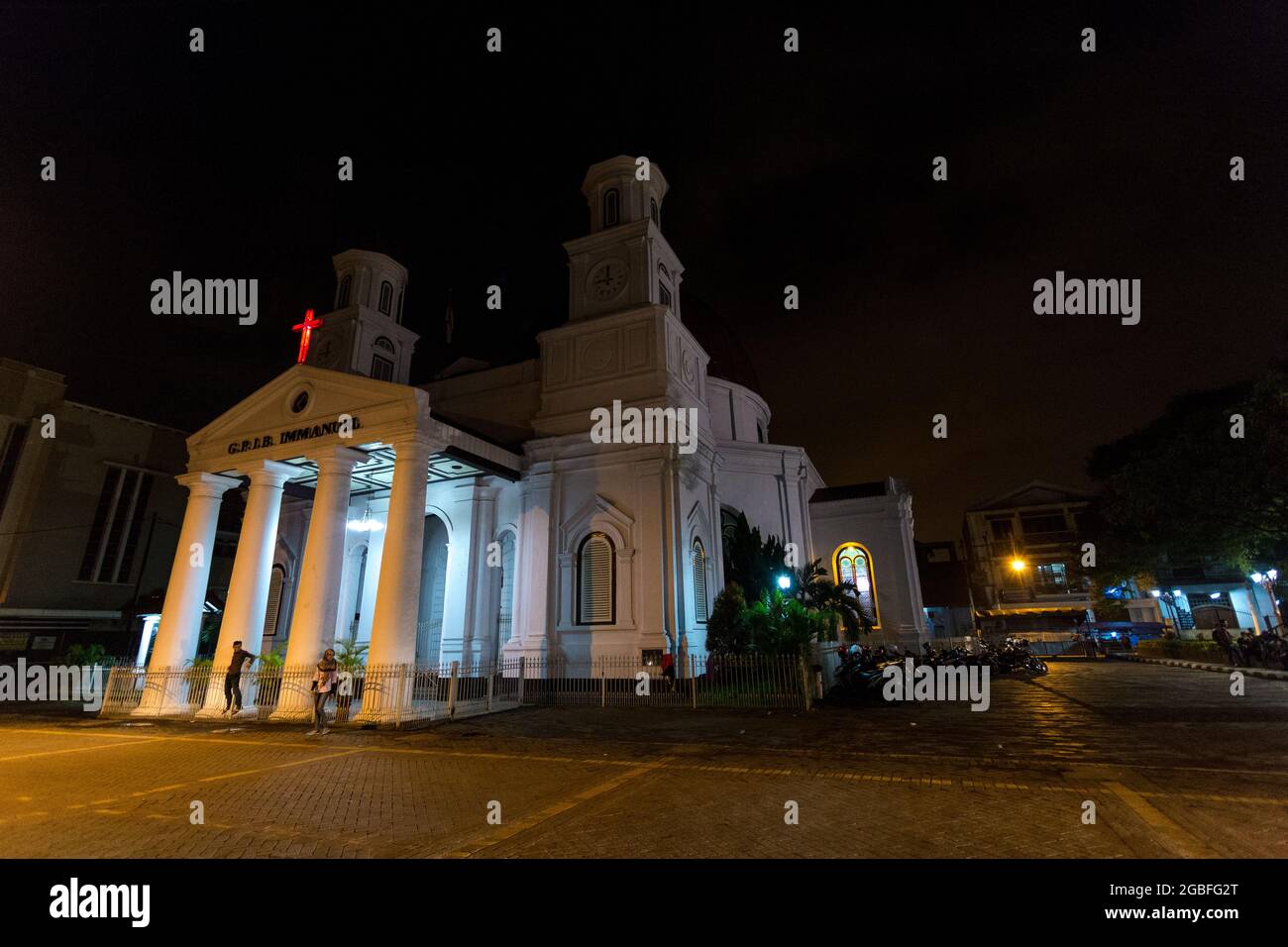 Colonial building at Semarang, Central Java, Indonesia Stock Photo - Alamy