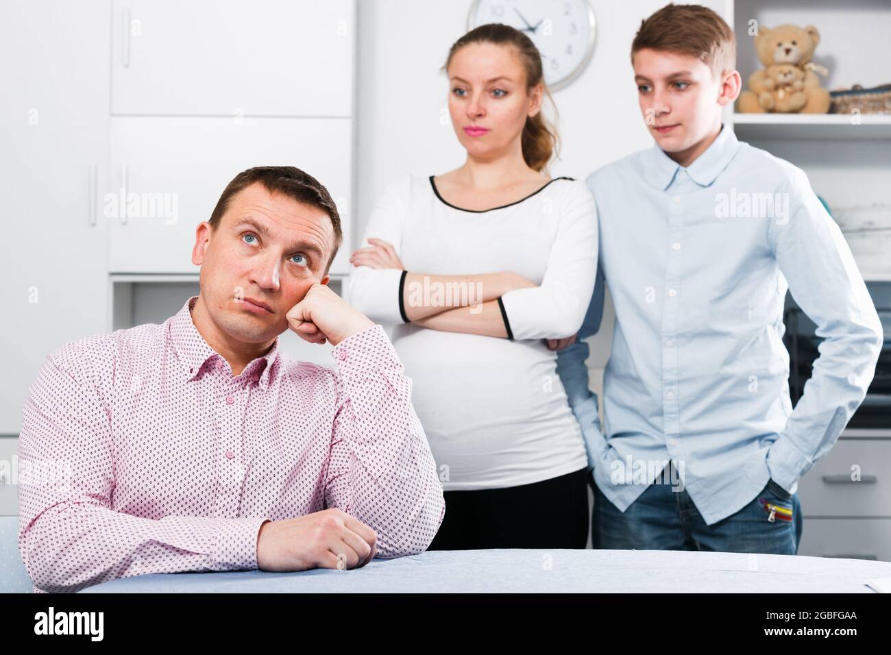 Family members arguing Stock Photo - Alamy