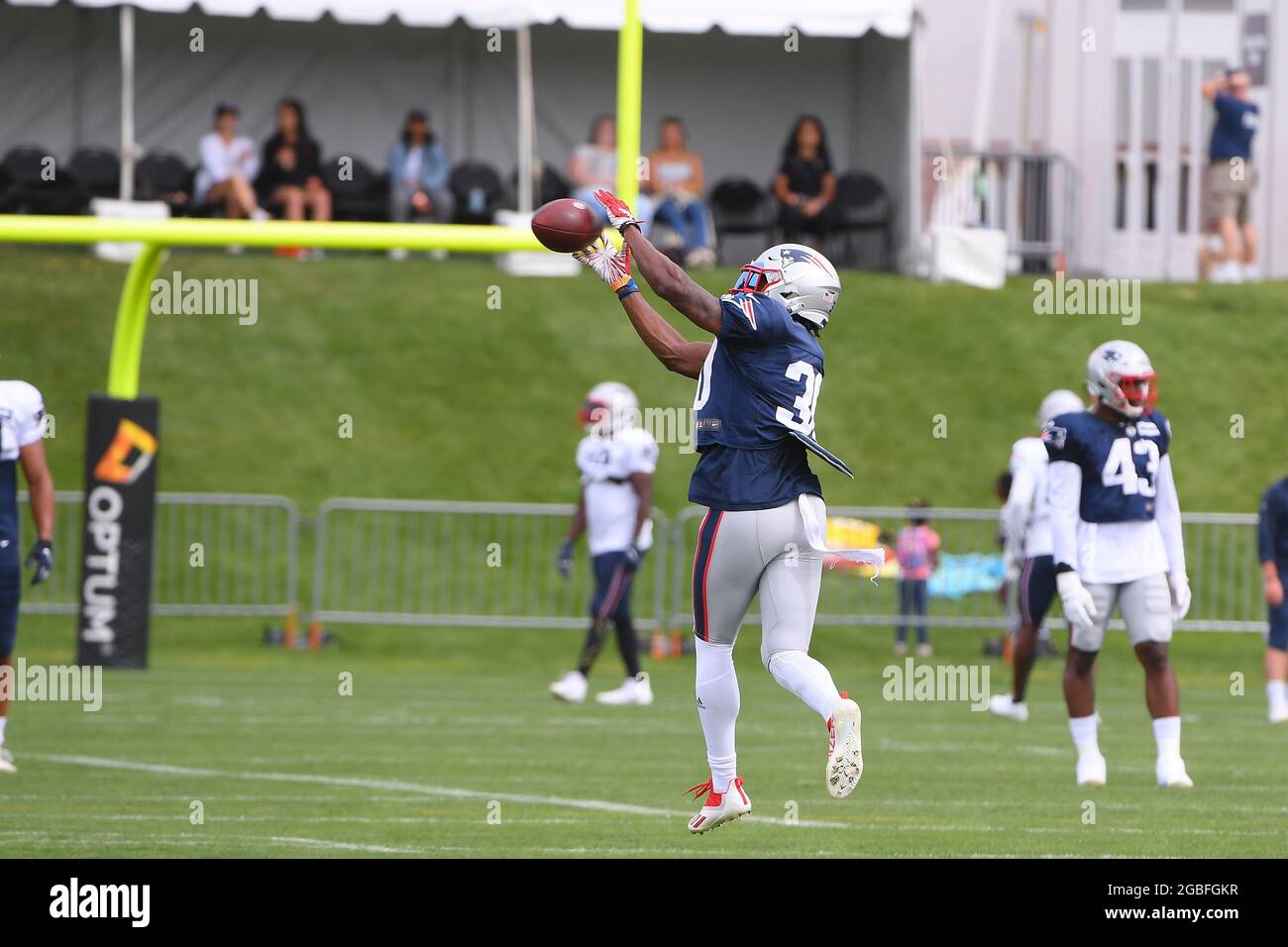 Tuesday, August 3, 2021: New England Patriots safety Adrian Colbert (30 ...