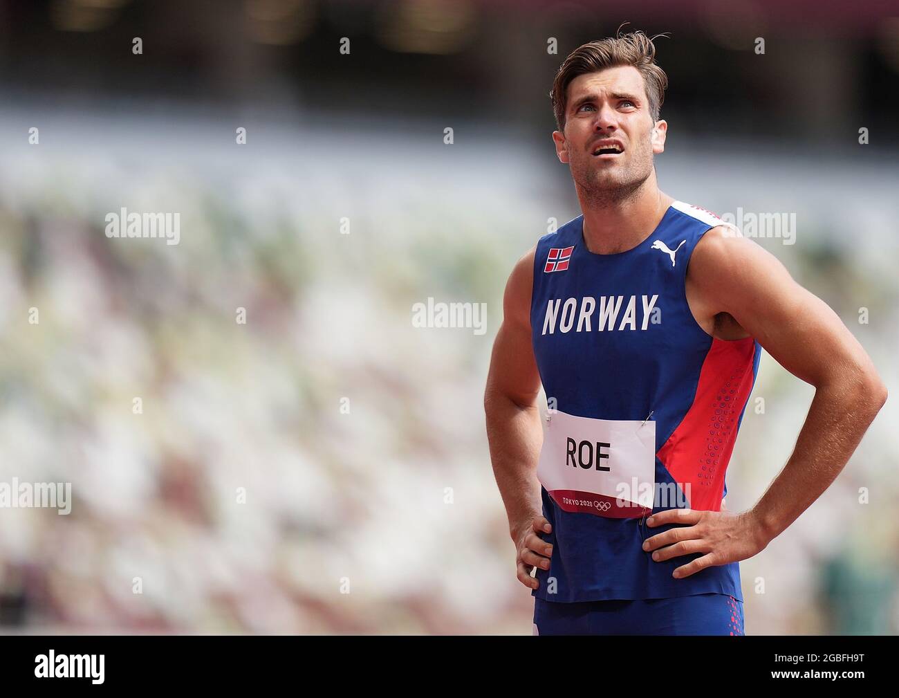 Tokyo, Japan. 4th Aug, 2021. Martin ROE of Norway reacts during the Men ...