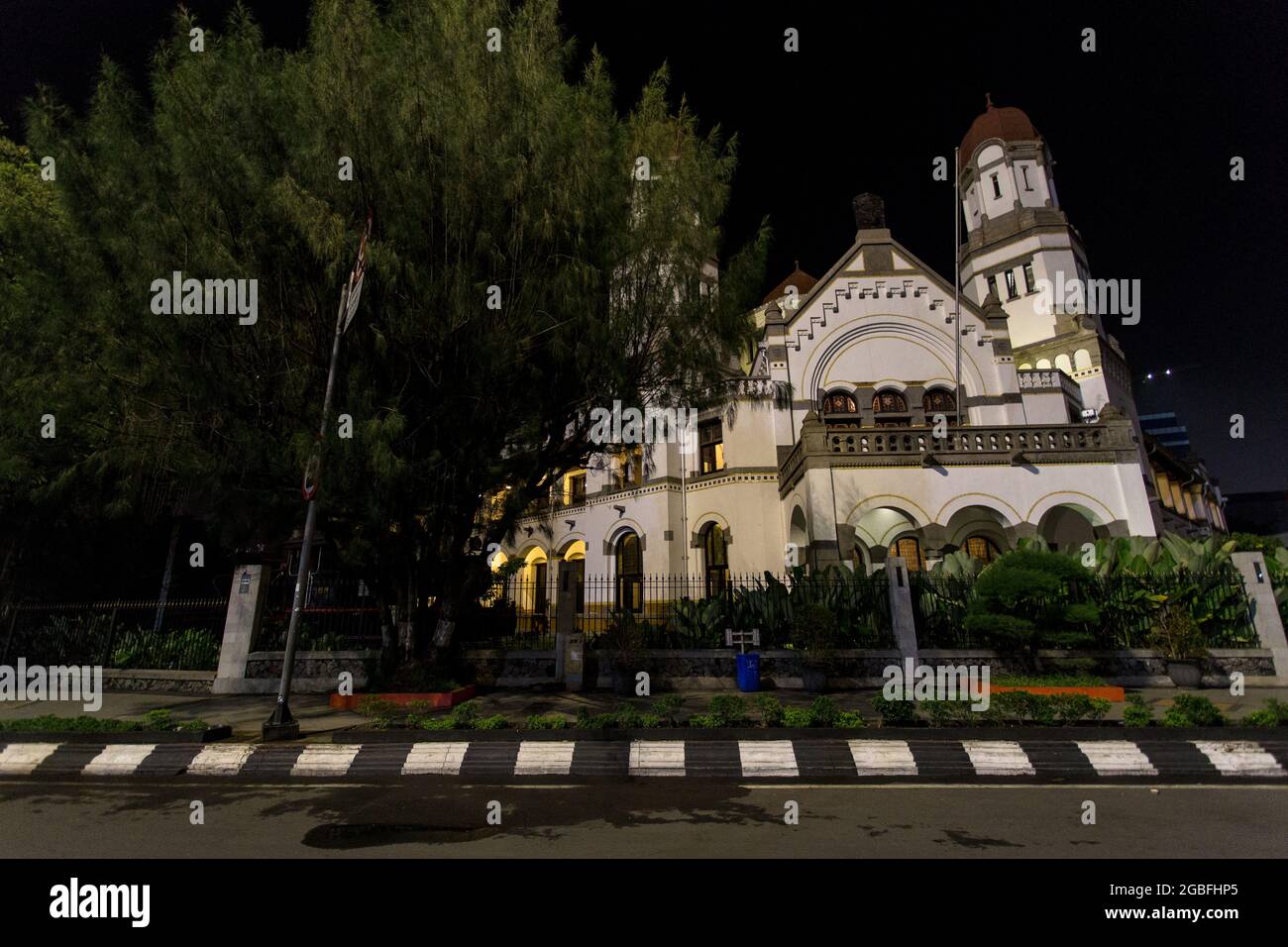 Colonial building at Semarang, Central Java, Indonesia Stock Photo - Alamy