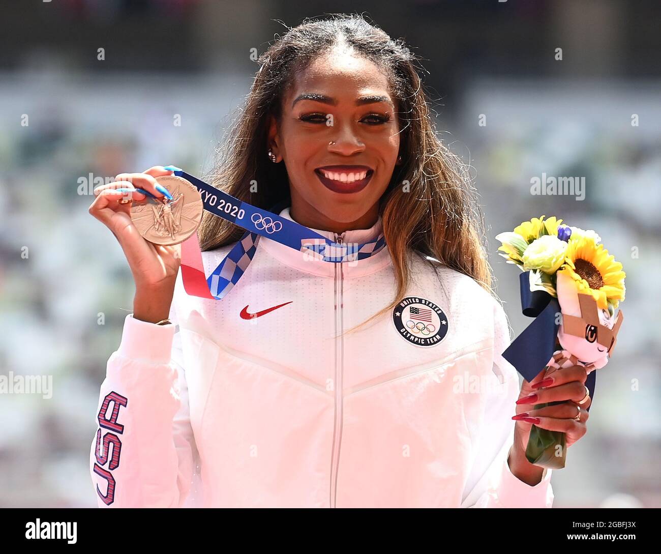Tokyo, Japan. 4th Aug, 2021. Bronze medalist Raevyn Rogers of the ...