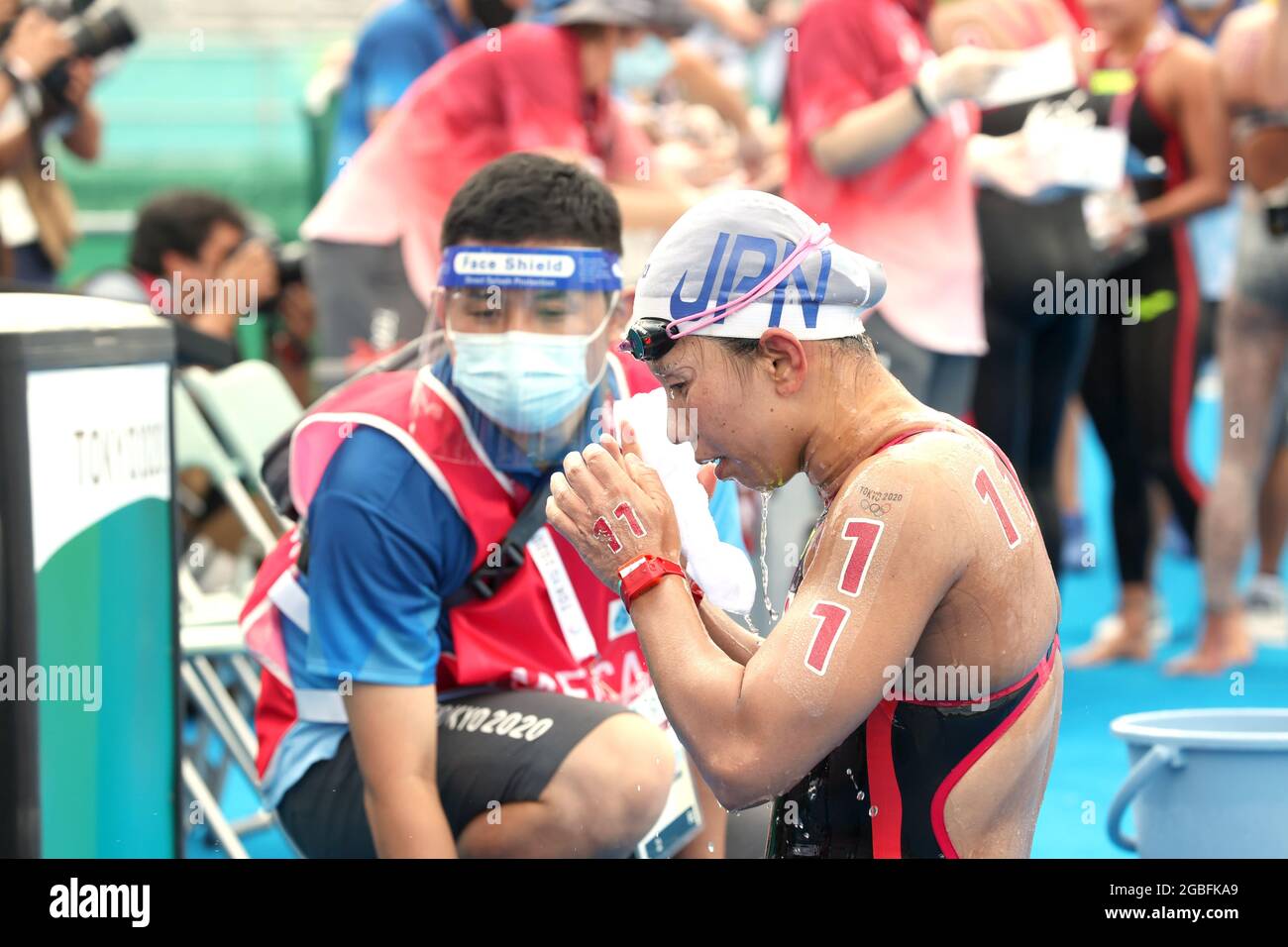 Tokyo, Japan. 4th Aug, 2021. Yumi Kida (JPN) Swimming : Women's 10km ...
