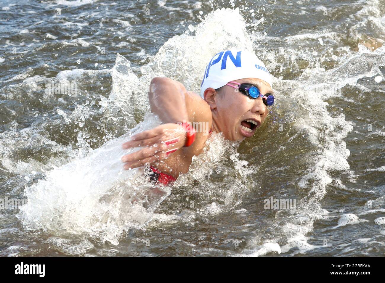 Tokyo, Japan. 4th Aug, 2021. Yumi Kida (JPN) Swimming : Women's 10km ...