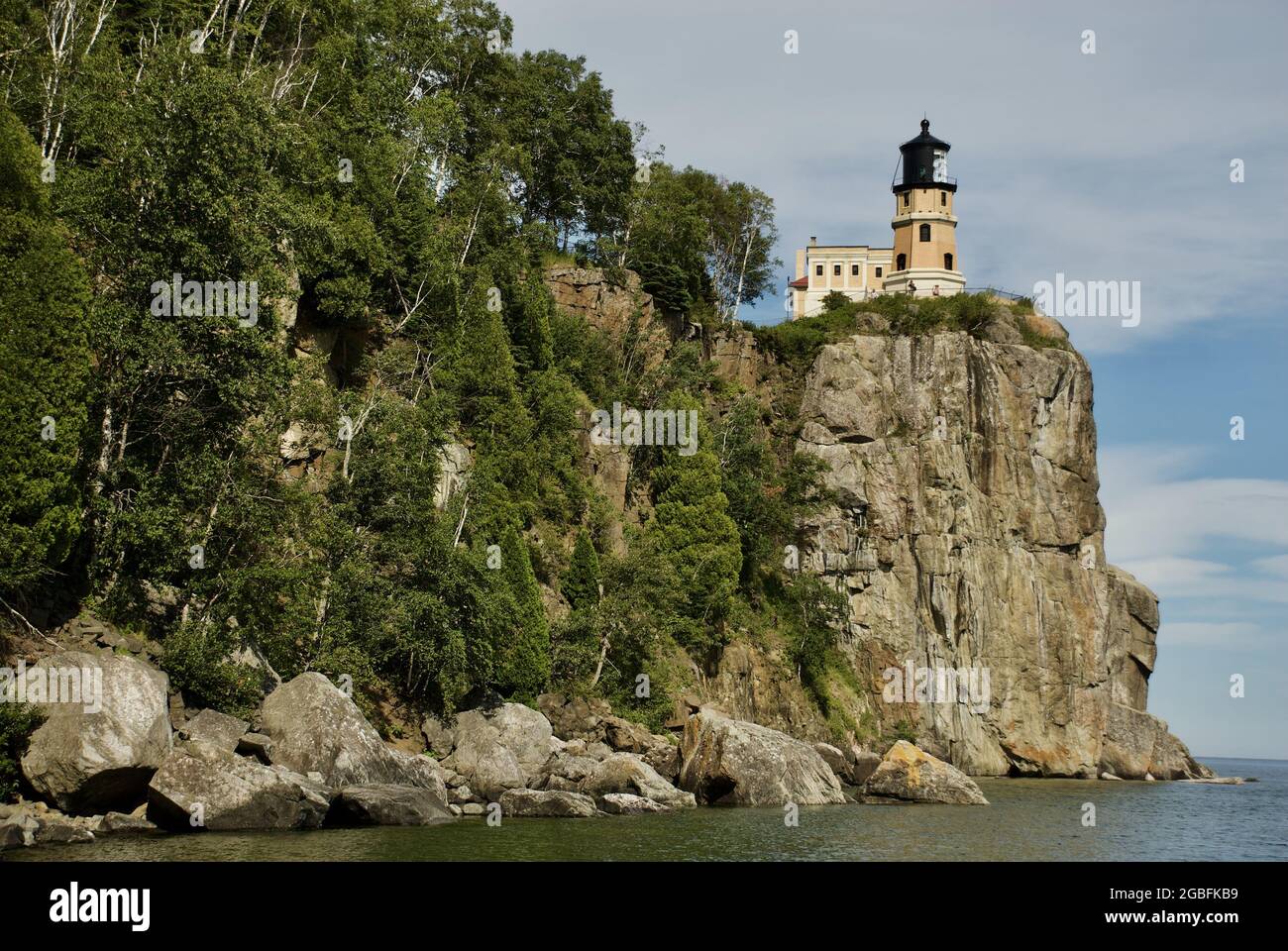 Split Rock lighthouse on the lake Superior in Minnesota Stock Photo - Alamy