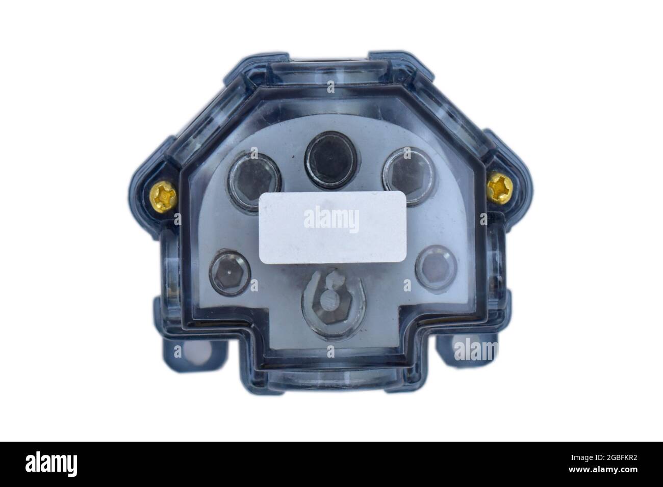 Distribution Block Isolated On White Background With Clipping Path ...