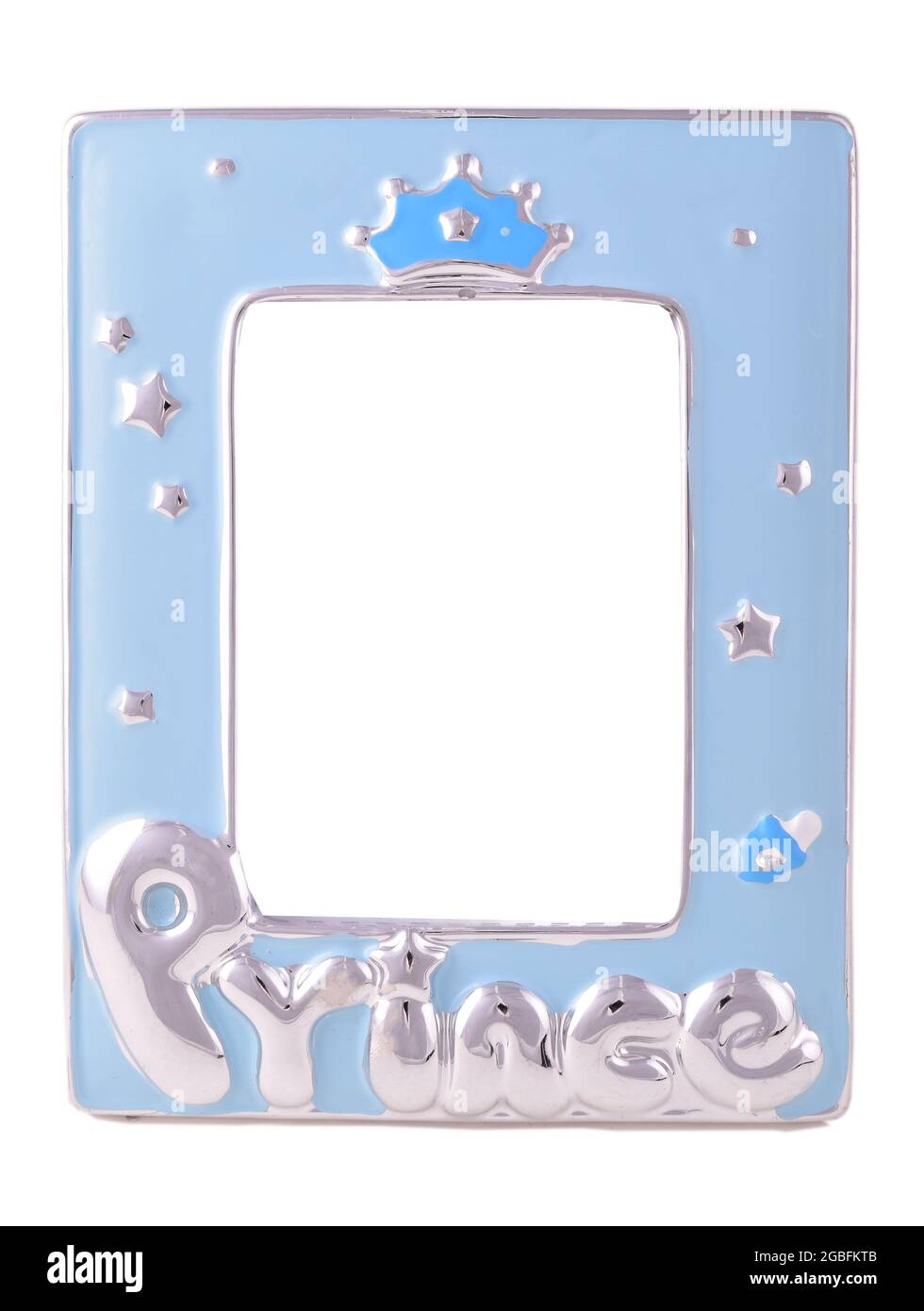 Photo Frame For Little Boy Isolated on White Background Stock Photo - Alamy